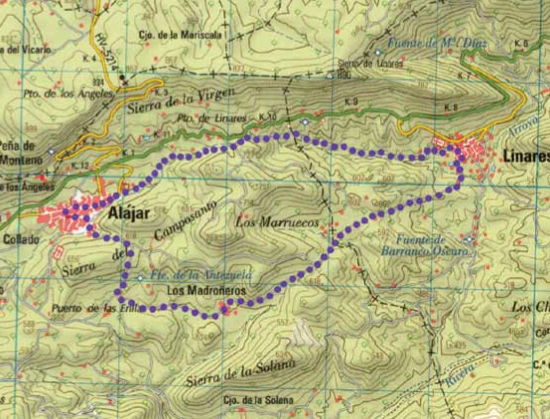 Walking in Sierra de Aracena | Aleja and Linares de la Sierra ...