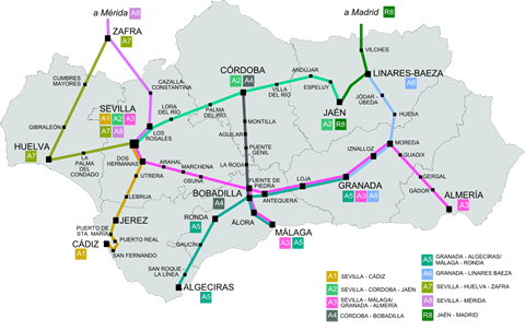 Ordinary medium-distance (regional) trains in Andalucia, Train and ...