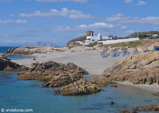 Manilva Beaches, The village of Manilva in the Malaga province ...