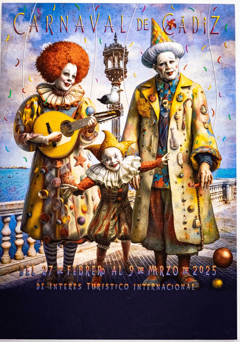 Cadiz Carnival poster 2024 | Carnivals in Andalucia | Andalucia.com