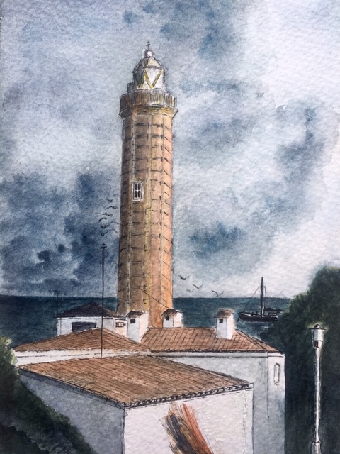 Punto Doncela Lighthouse and boardwalk gardens, Estepona, Costa del Sol ...